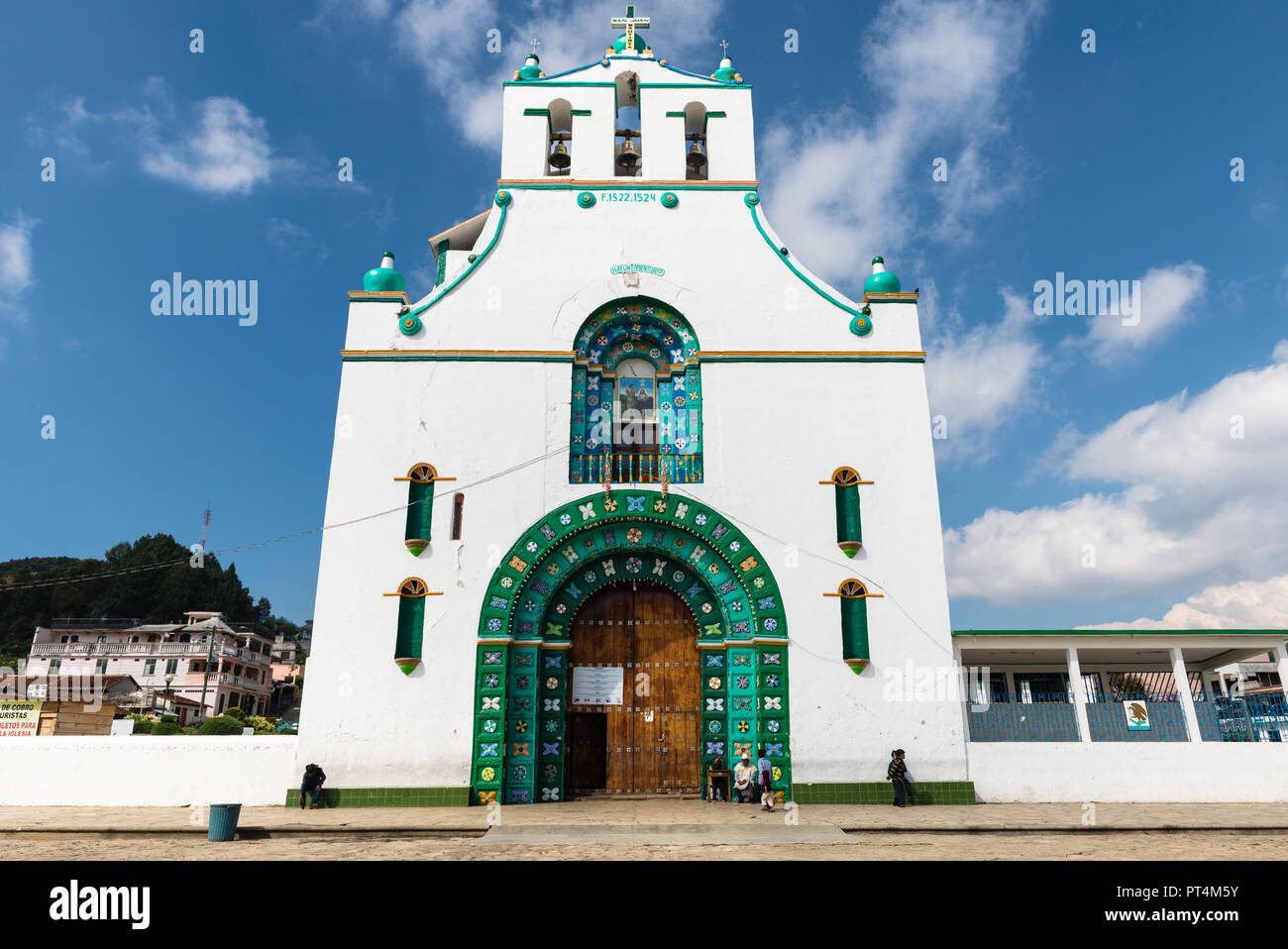Facade of Templo de San Juan Chamula Stock Photo - Alamy