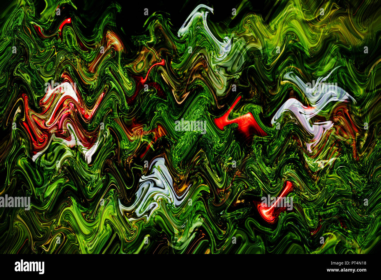 Movement. Trendy Abstract Background of Waves. Modern Bright Flow ...