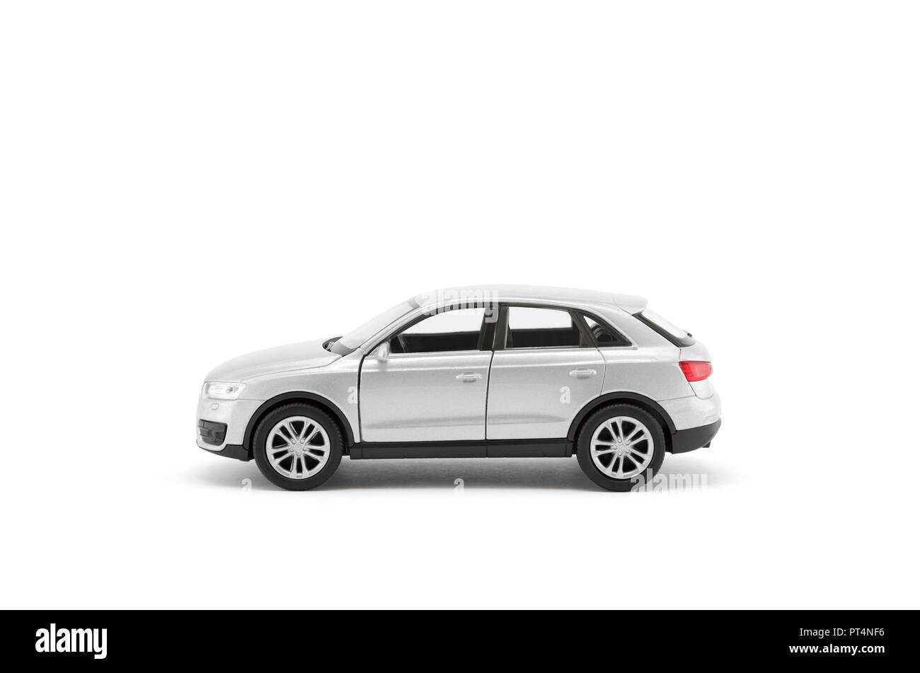 Silver toy car Cut Out Stock Images & Pictures - Alamy