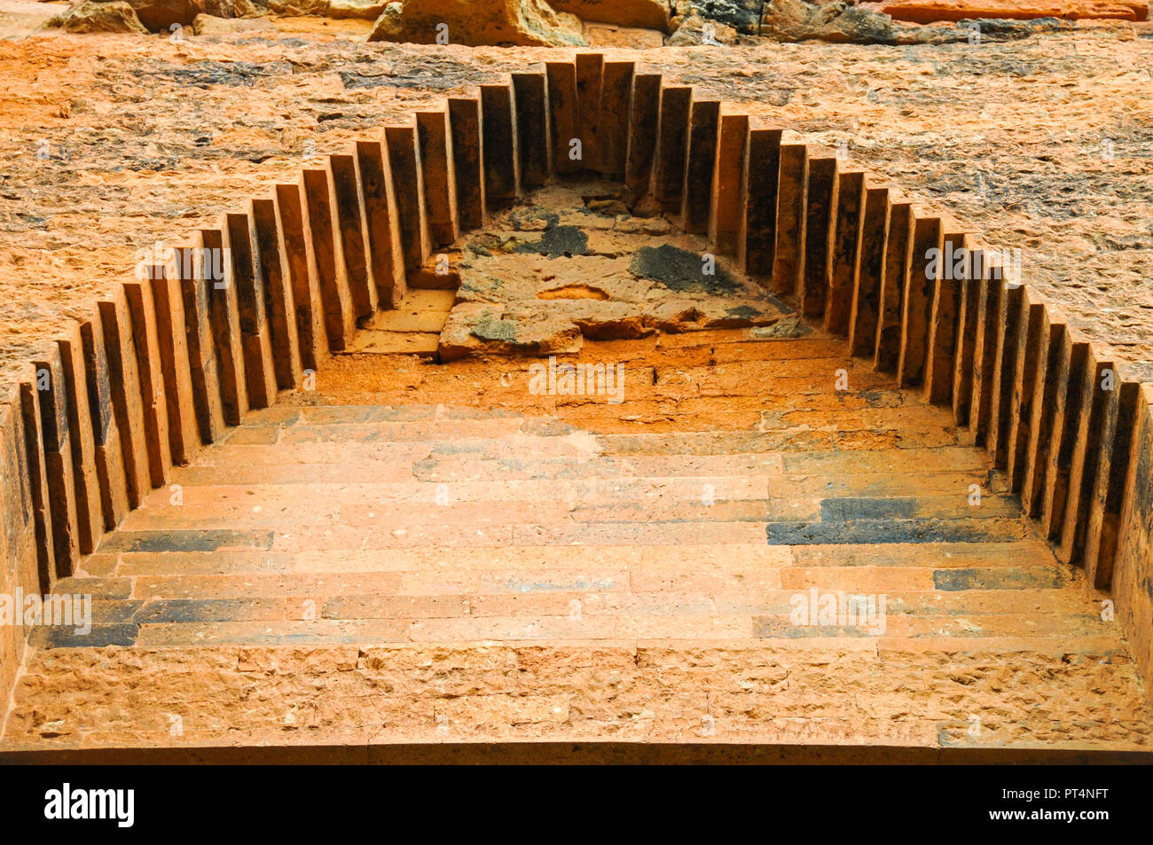 Intricate brickwork at Thap Doi (double towers), Quy Nhon, Vietnam ...