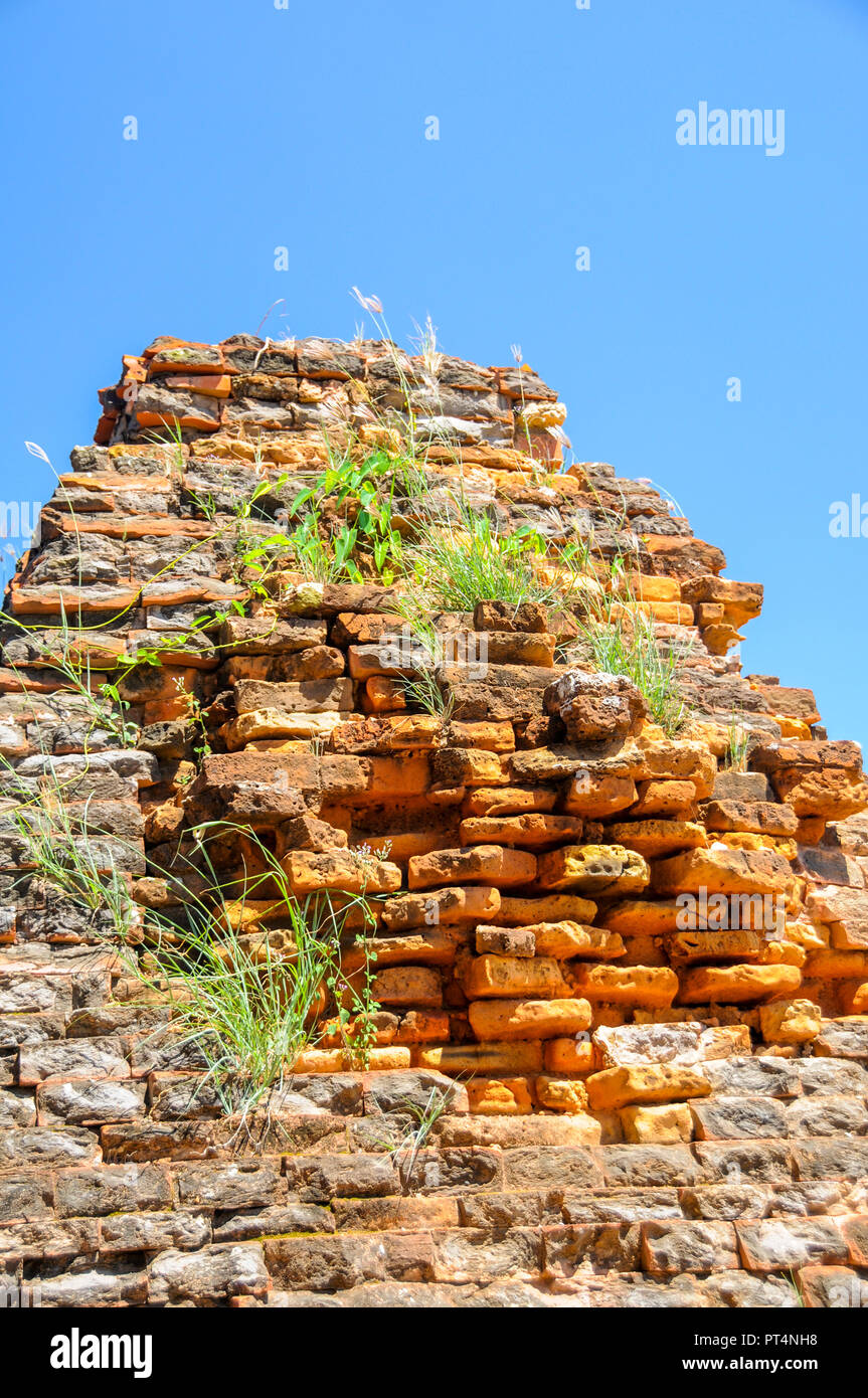 Overgrown tower at Po Sah Inu Temple near Mui Ne, Vietnam Stock Photo ...