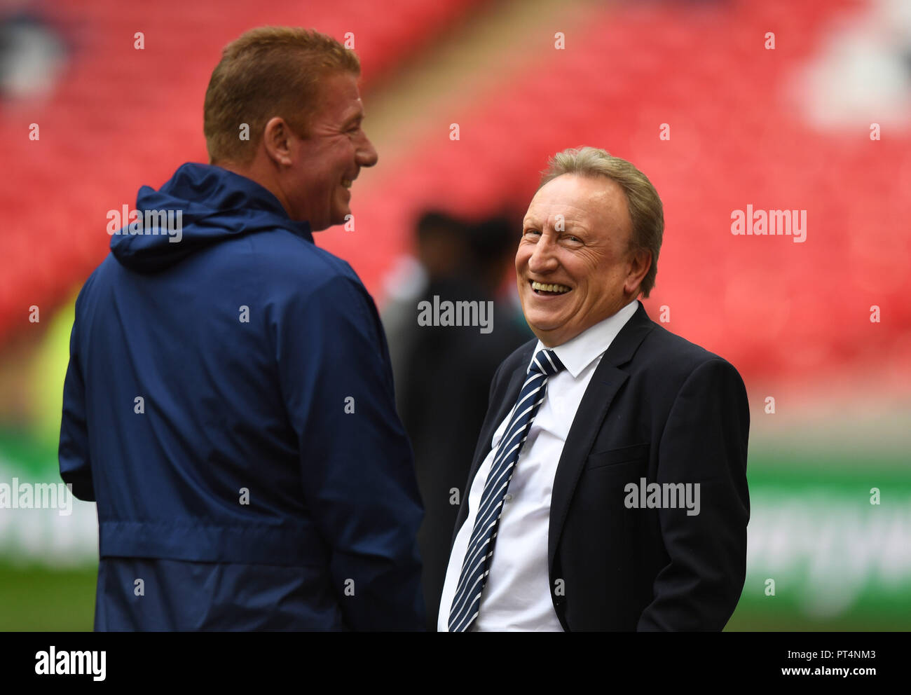 Cardiff City manager Neil Warnock before the Premier League match at ...