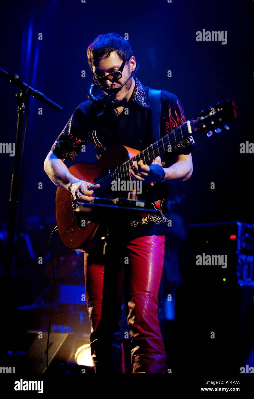 French singer Christophe closing the Nuits du Botanique festival in the ...