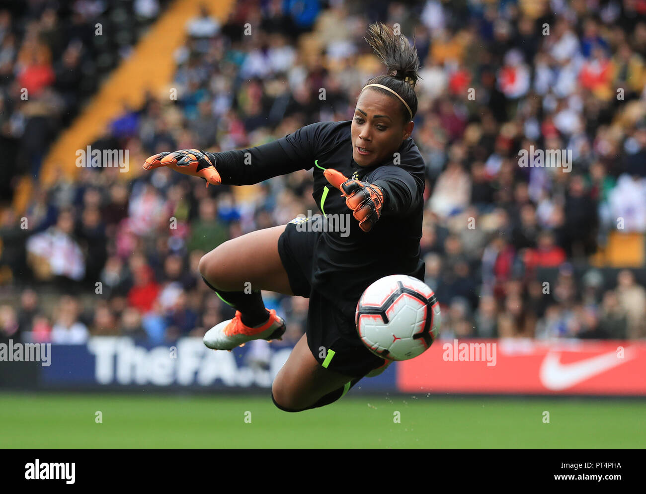 Brazil's goalkeeper Barbara during the International Friendly at Meadow ...