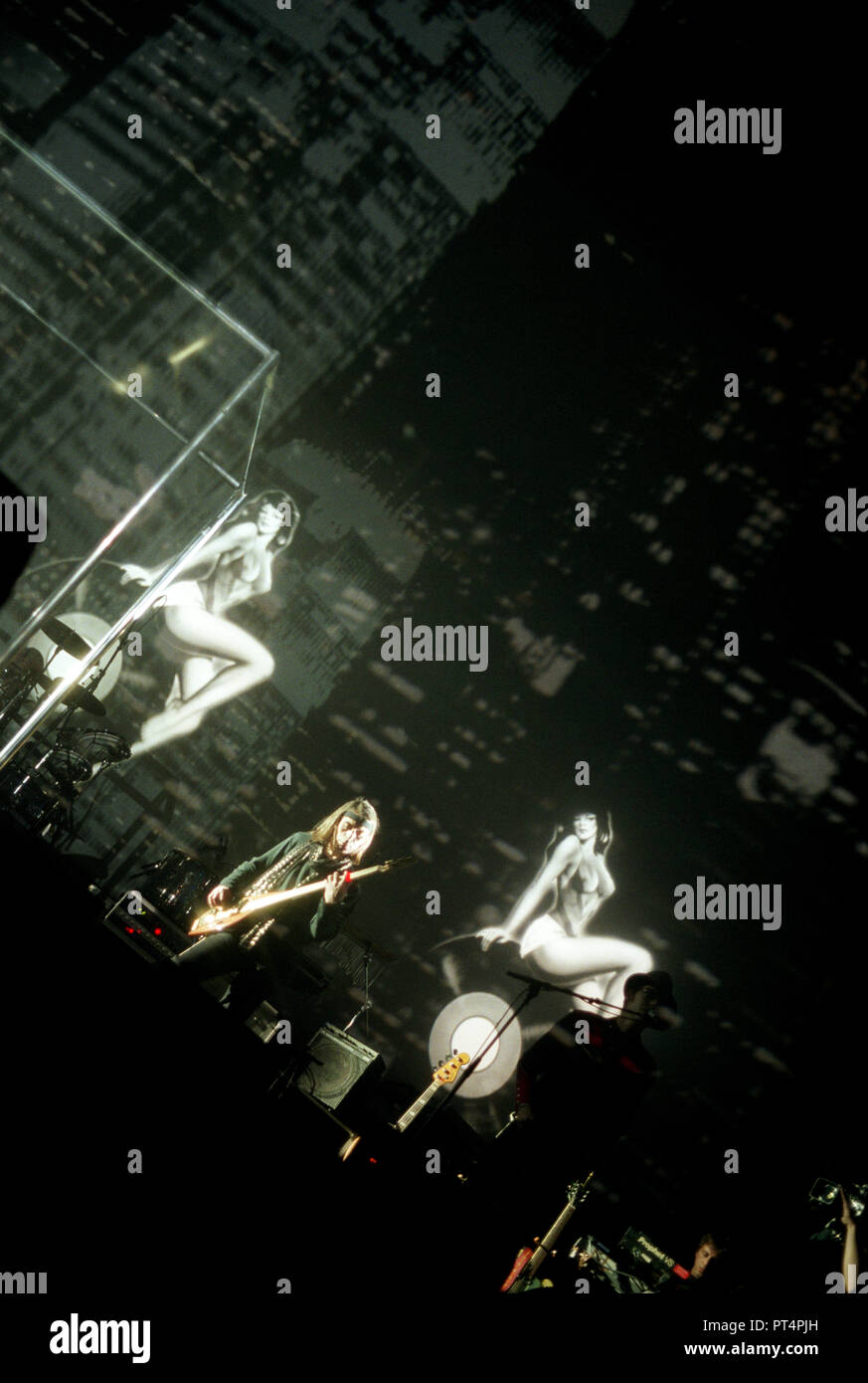 concert of the French singer Christophe at the Olympia theatre in Paris ...