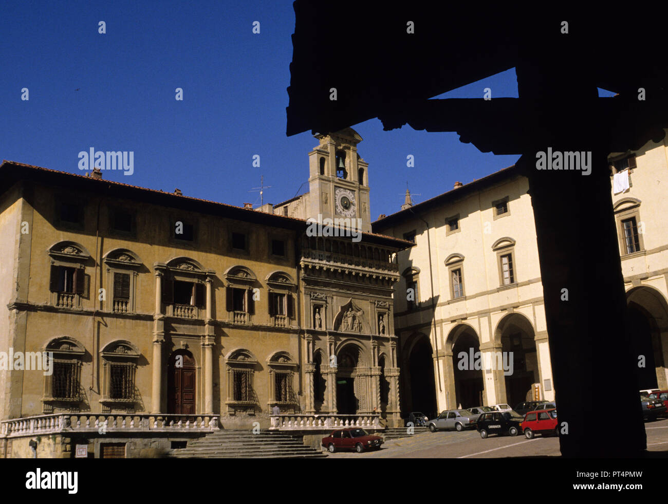 piazza grande (piazza vasari), arezzo, toscana, italy Stock Photo - Alamy