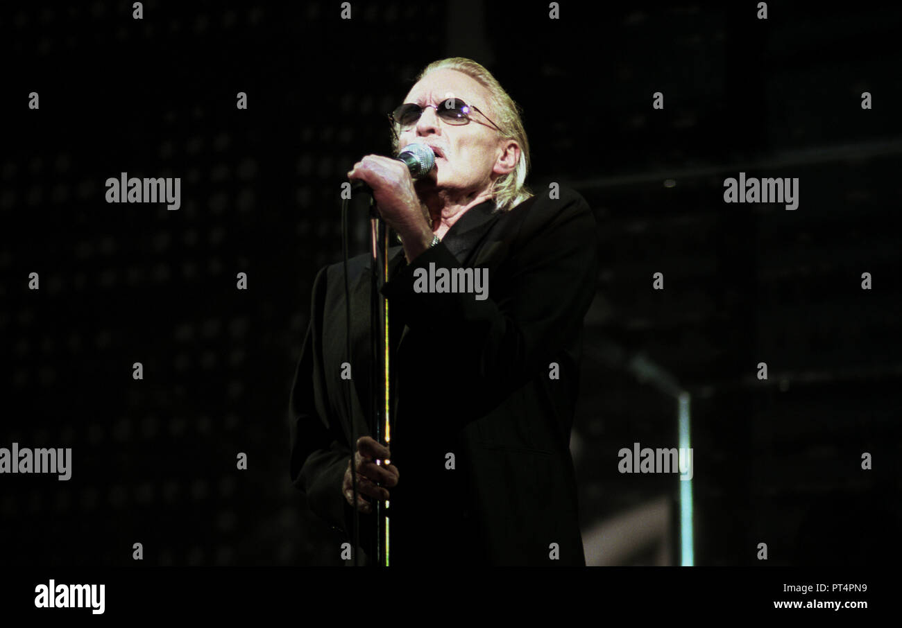 concert of the French singer Christophe at the Olympia theatre in Paris ...