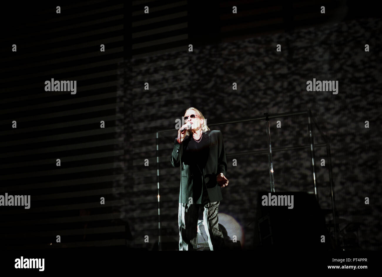 concert of the French singer Christophe at the Olympia theatre in Paris ...