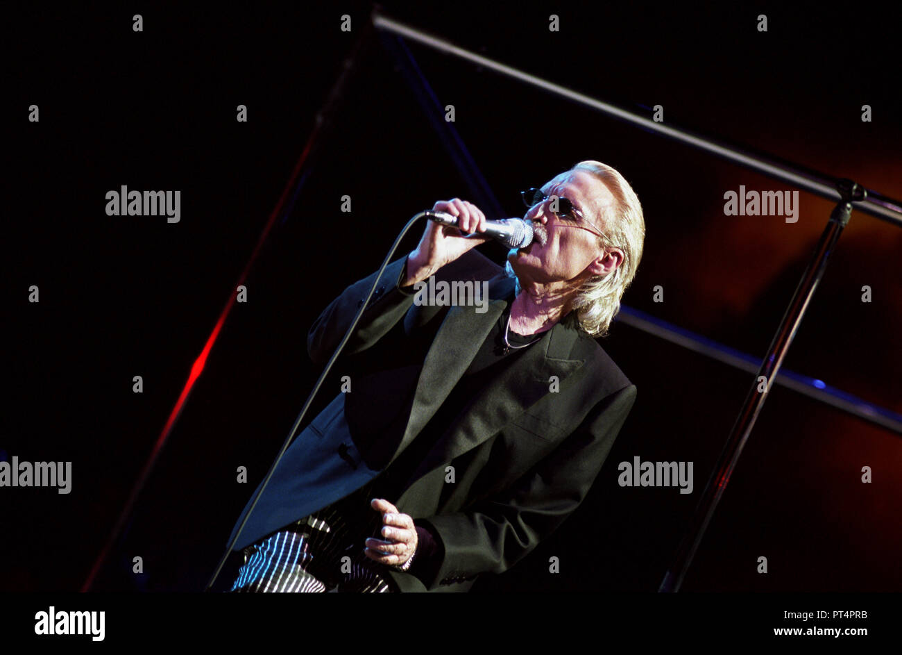 concert of the French singer Christophe at the Olympia theatre in Paris ...