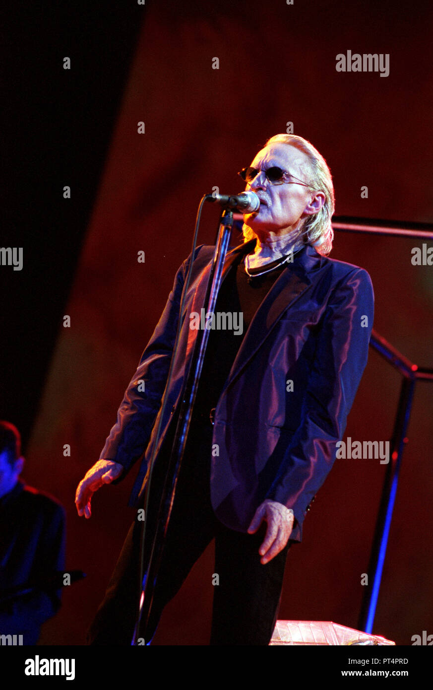 concert of the French singer Christophe at the Olympia theatre in Paris ...