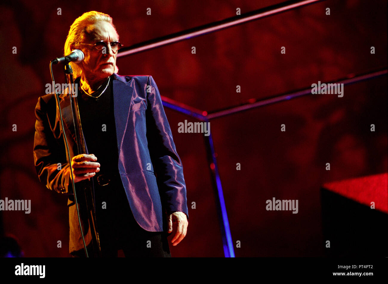 concert of the French singer Christophe at the Olympia theatre in Paris ...