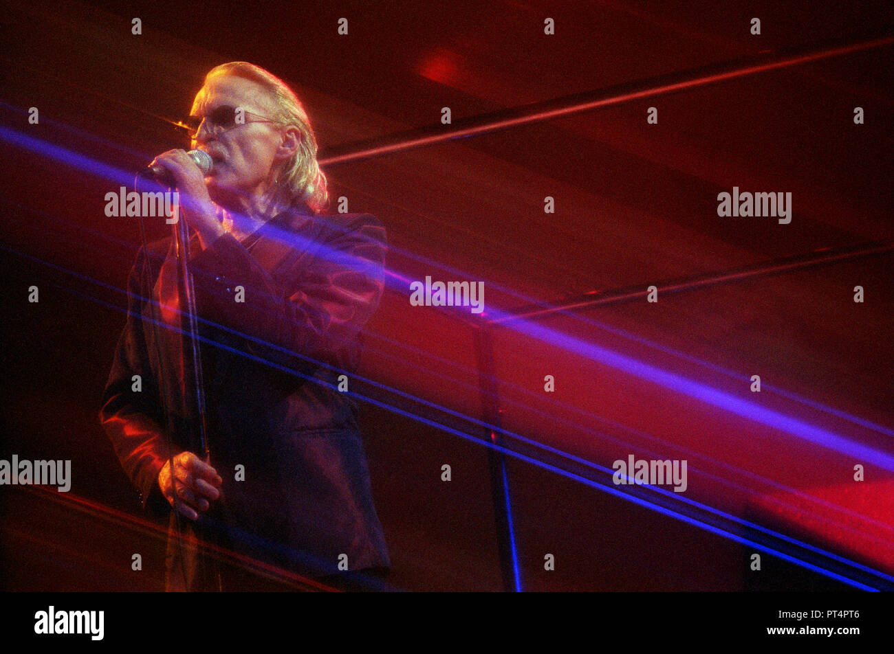 concert of the French singer Christophe at the Olympia theatre in Paris ...