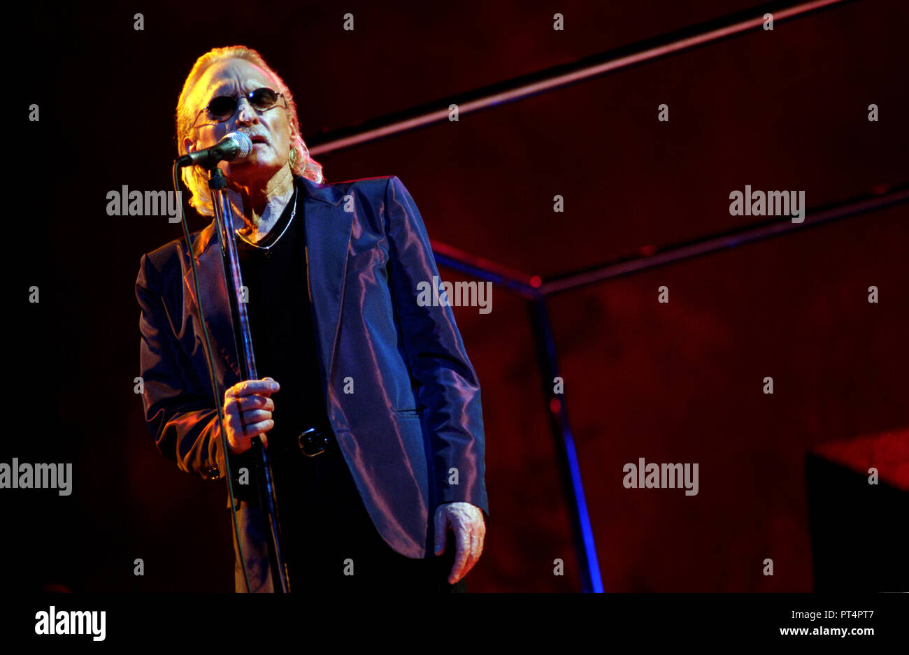 concert of the French singer Christophe at the Olympia theatre in Paris ...