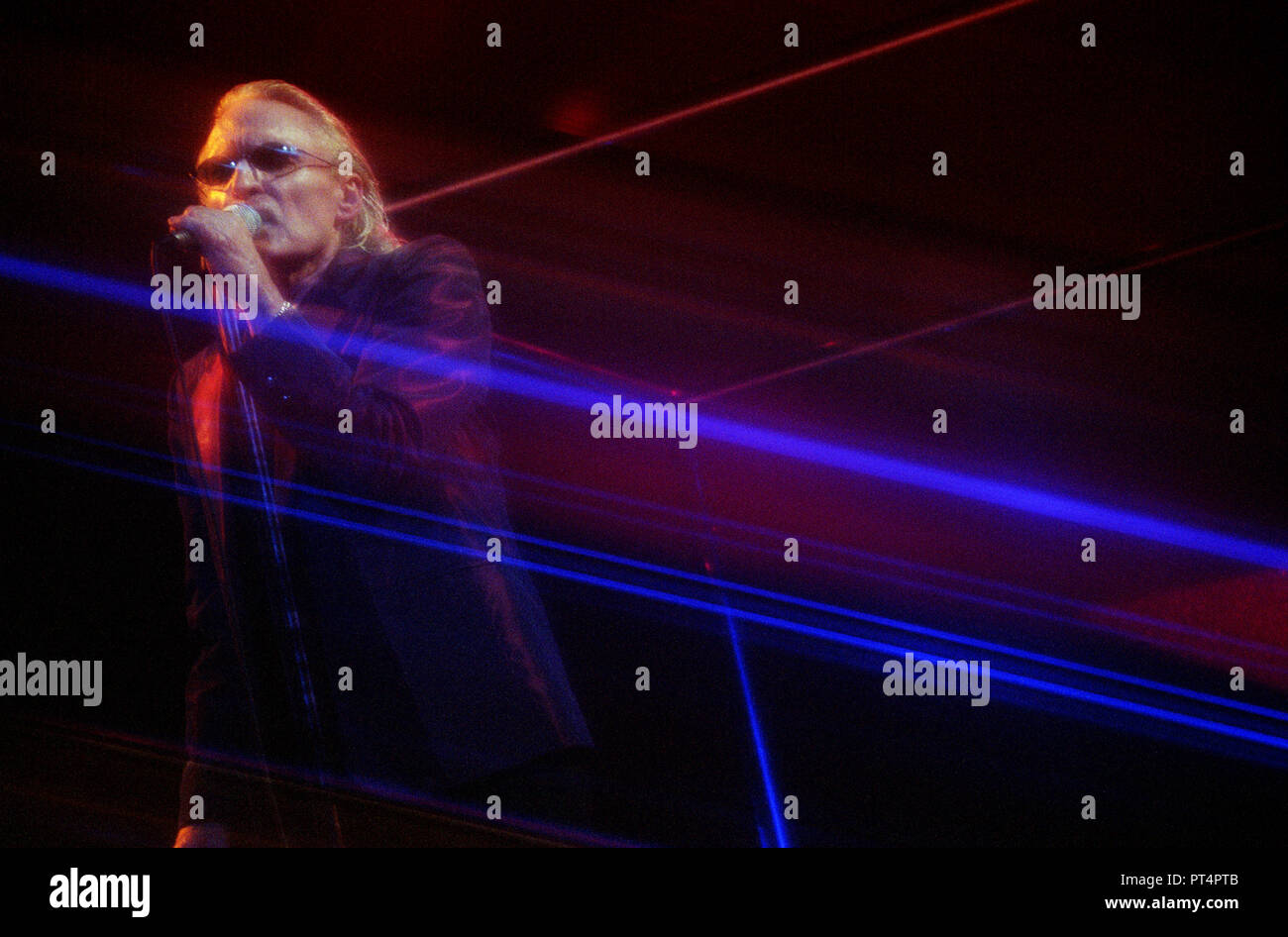 concert of the French singer Christophe at the Olympia theatre in Paris ...