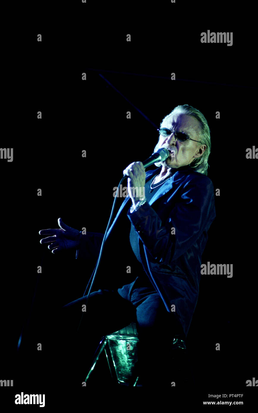concert of the French singer Christophe at the Olympia theatre in Paris ...