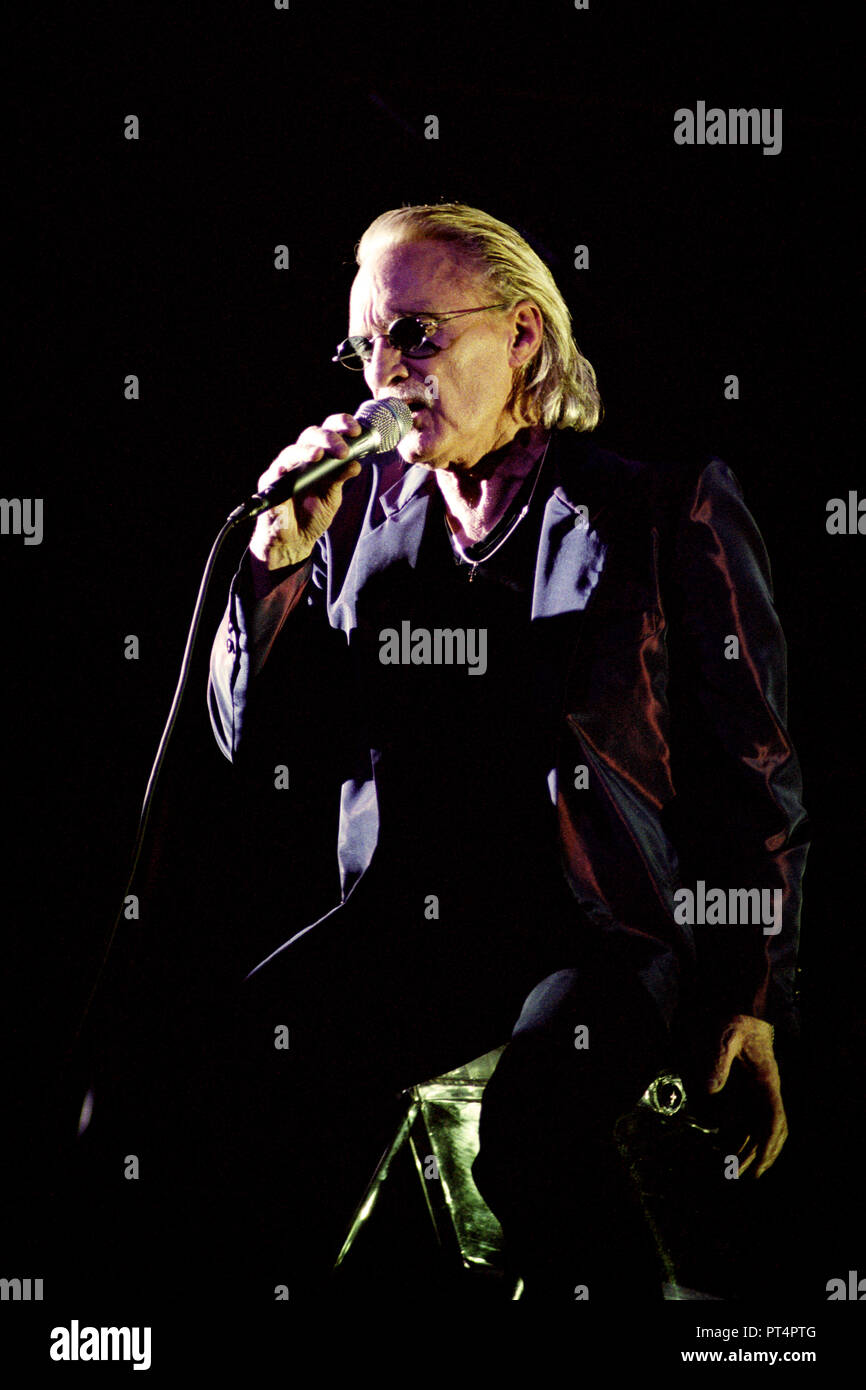 concert of the French singer Christophe at the Olympia theatre in Paris ...