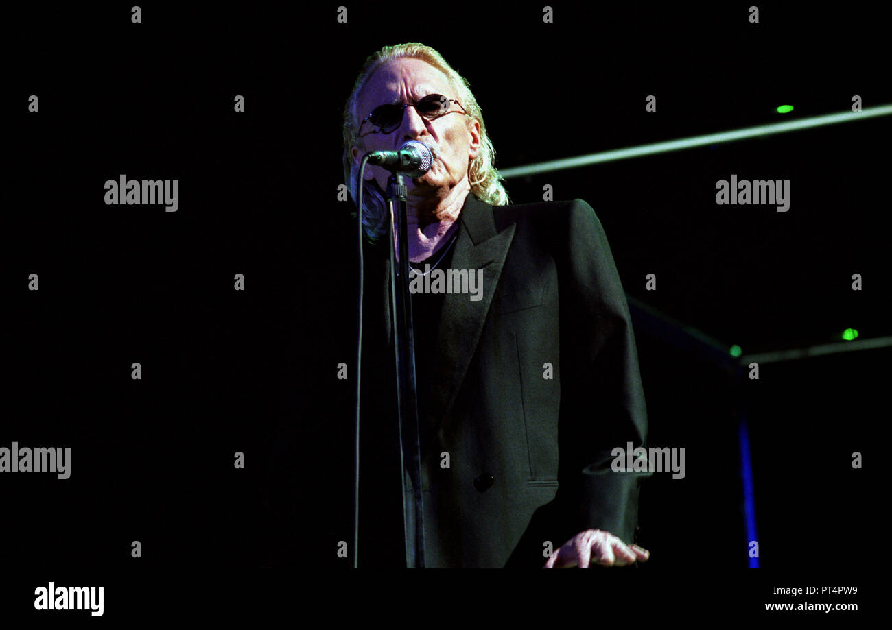 concert of the French singer Christophe at the Olympia theatre in Paris ...