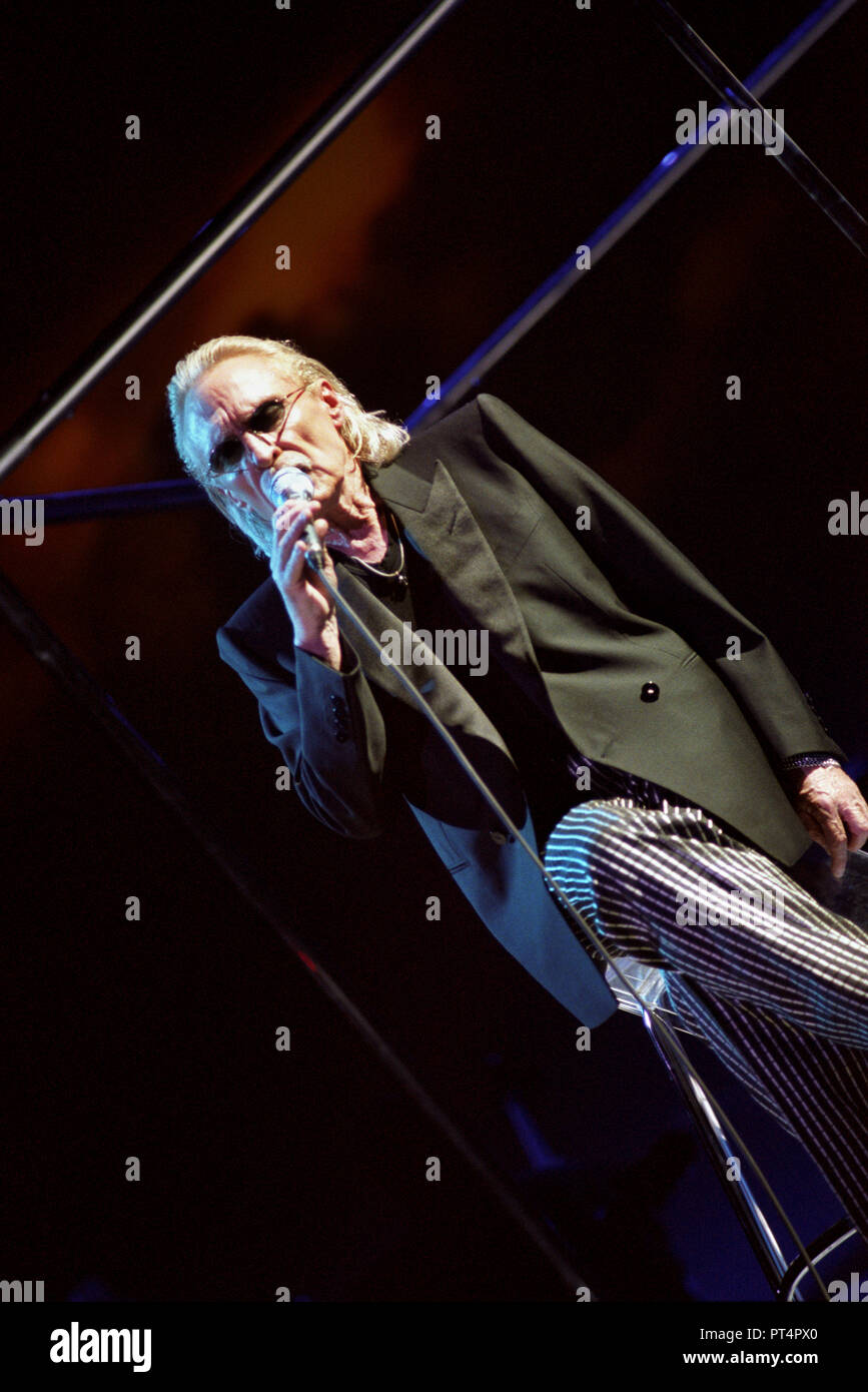 concert of the French singer Christophe at the Olympia theatre in Paris ...