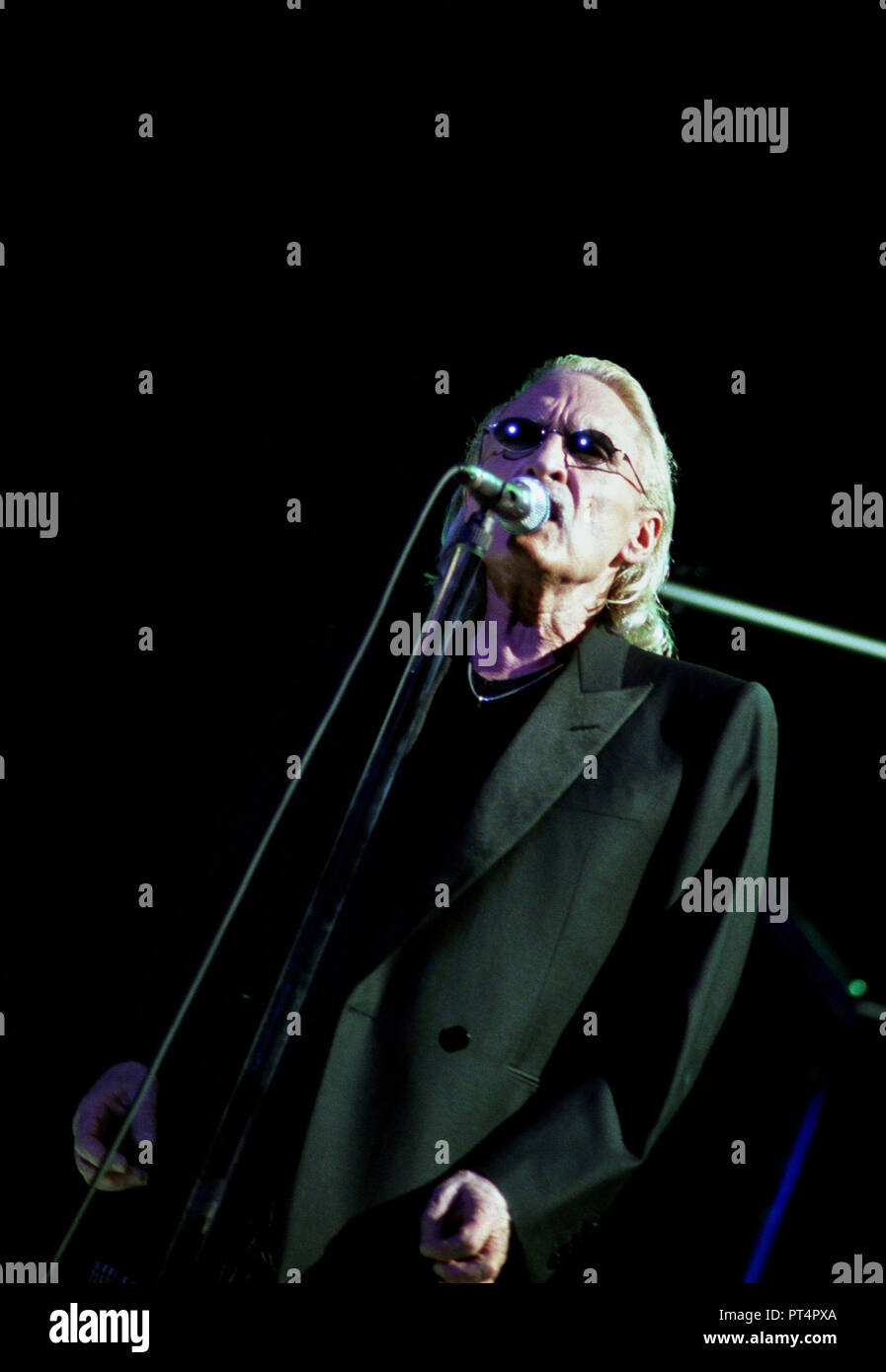 concert of the French singer Christophe at the Olympia theatre in Paris ...