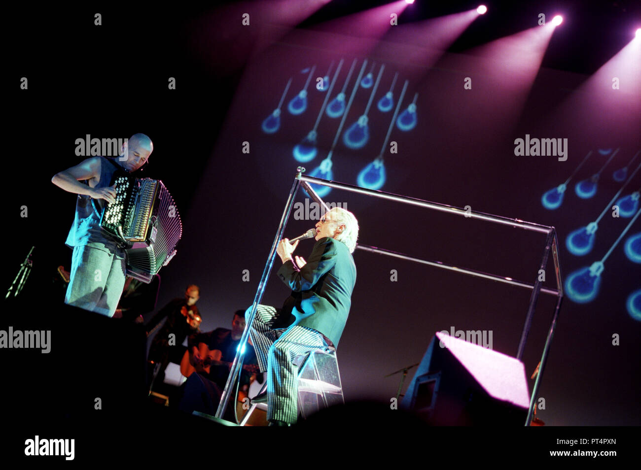 concert of the French singer Christophe at the Olympia theatre in Paris ...
