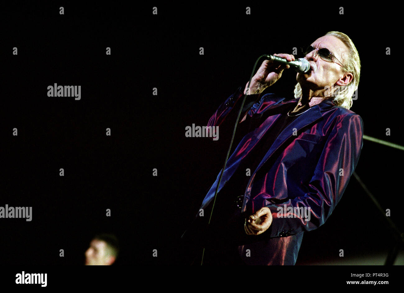 concert of the French singer Christophe at the Olympia theatre in Paris ...