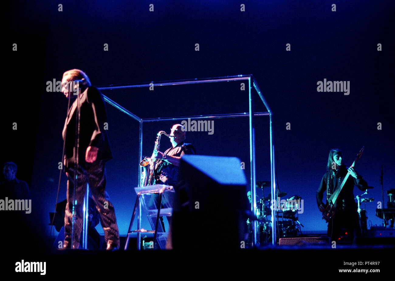 concert of the French singer Christophe at the Olympia theatre in Paris ...