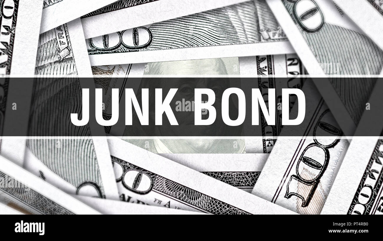 Junk Bond Closeup Concept. American Dollars Cash Money,3D rendering ...