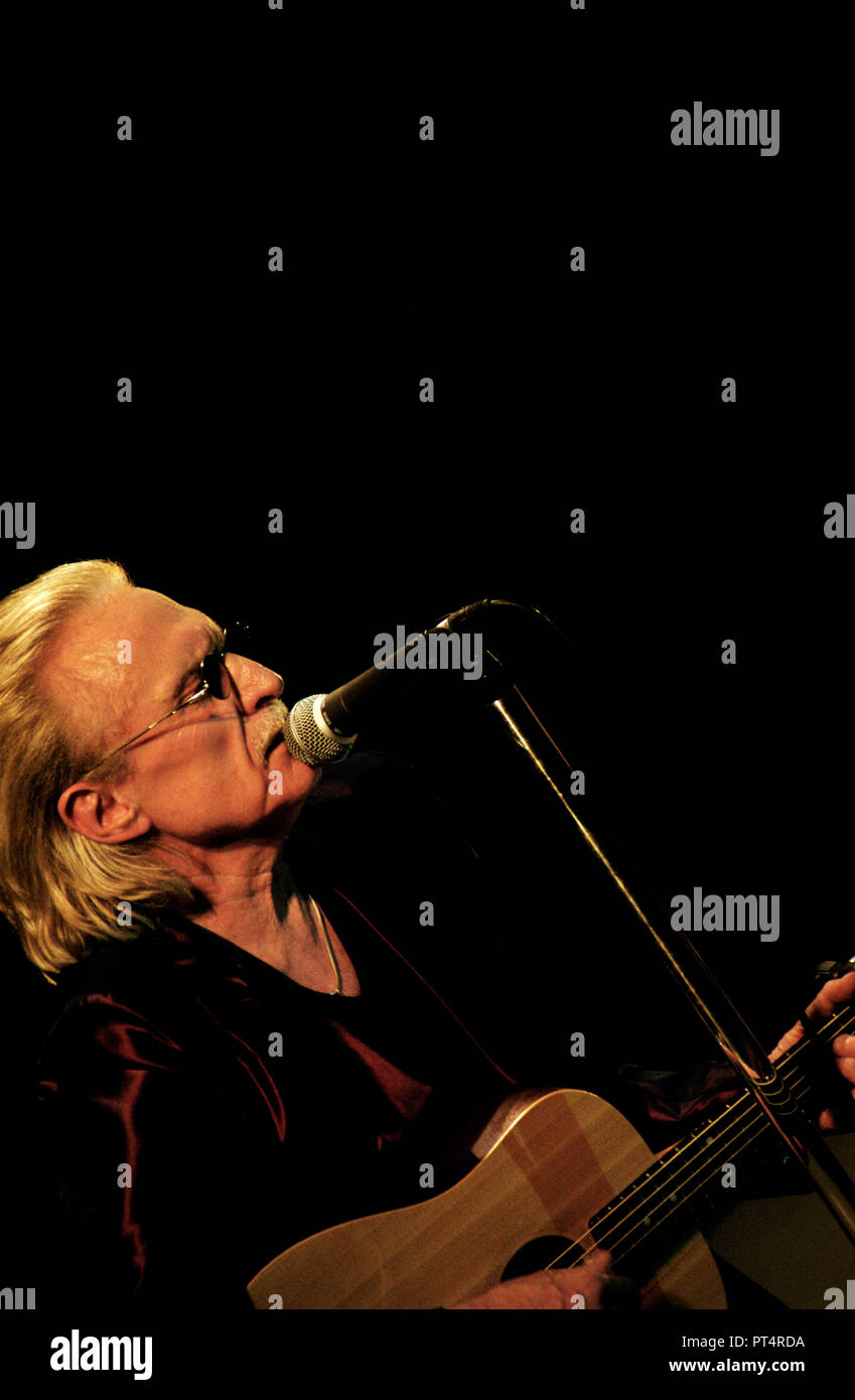 French singer Christophe in concert at the Francofolies festival in Spa ...