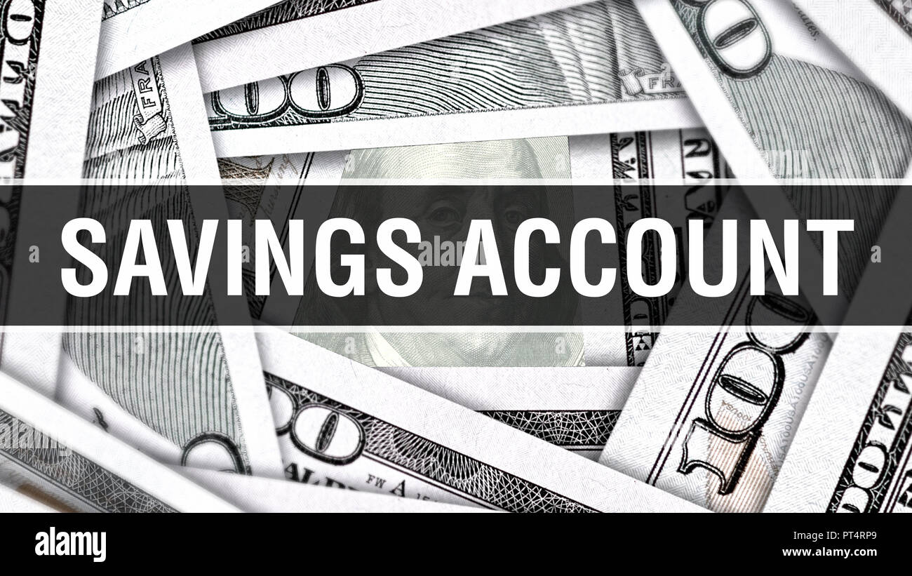 Savings Account Closeup Concept. American Dollars Cash Money,3D ...