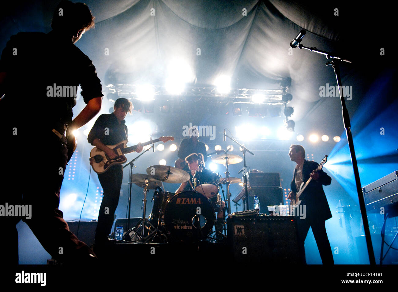 Belgian rock band Daan performing at the Nuits du Botanique festival in ...