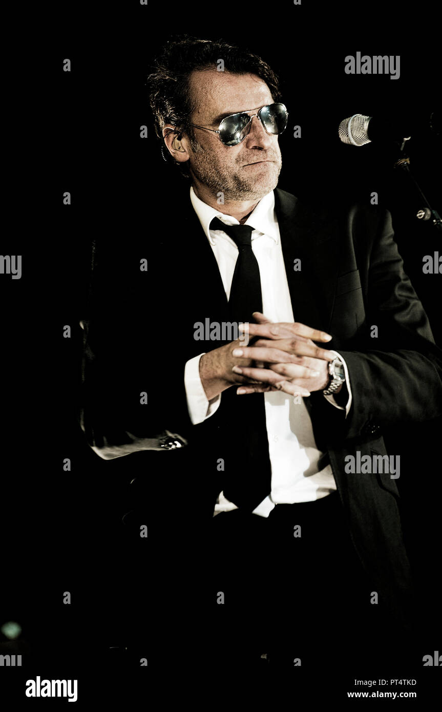 Belgian rock band Daan in concert at the Casablanca festival in ...