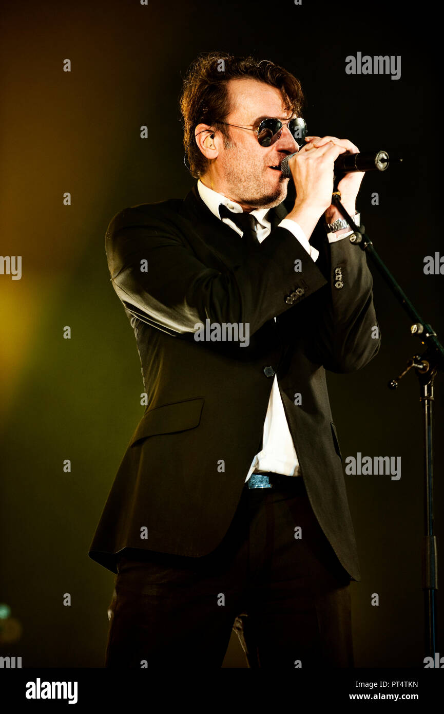 Belgian rock band Daan in concert at the Casablanca festival in ...