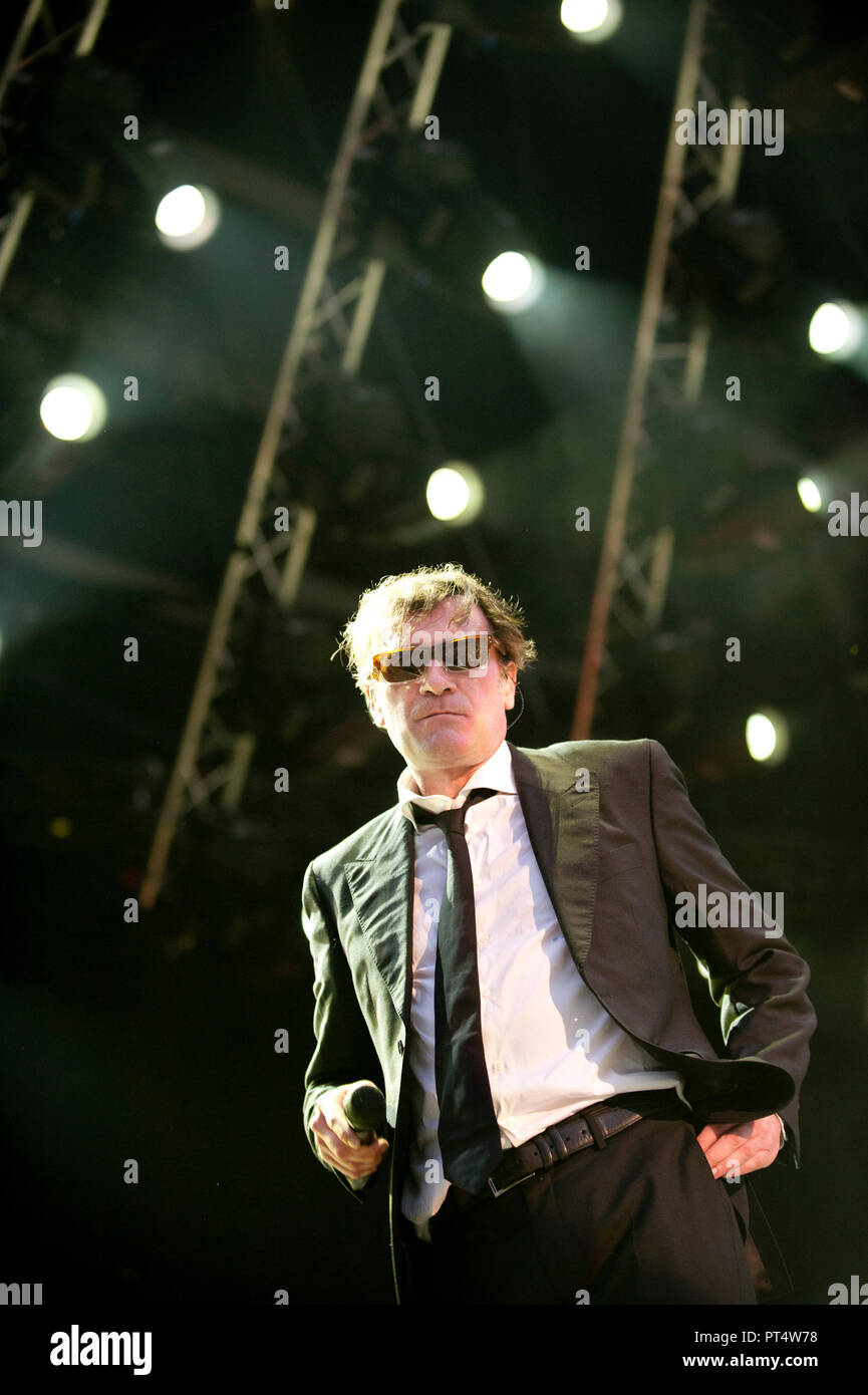 Concert of the Belgian band Daan at the Woosha festival (Belgium, 19/07 ...