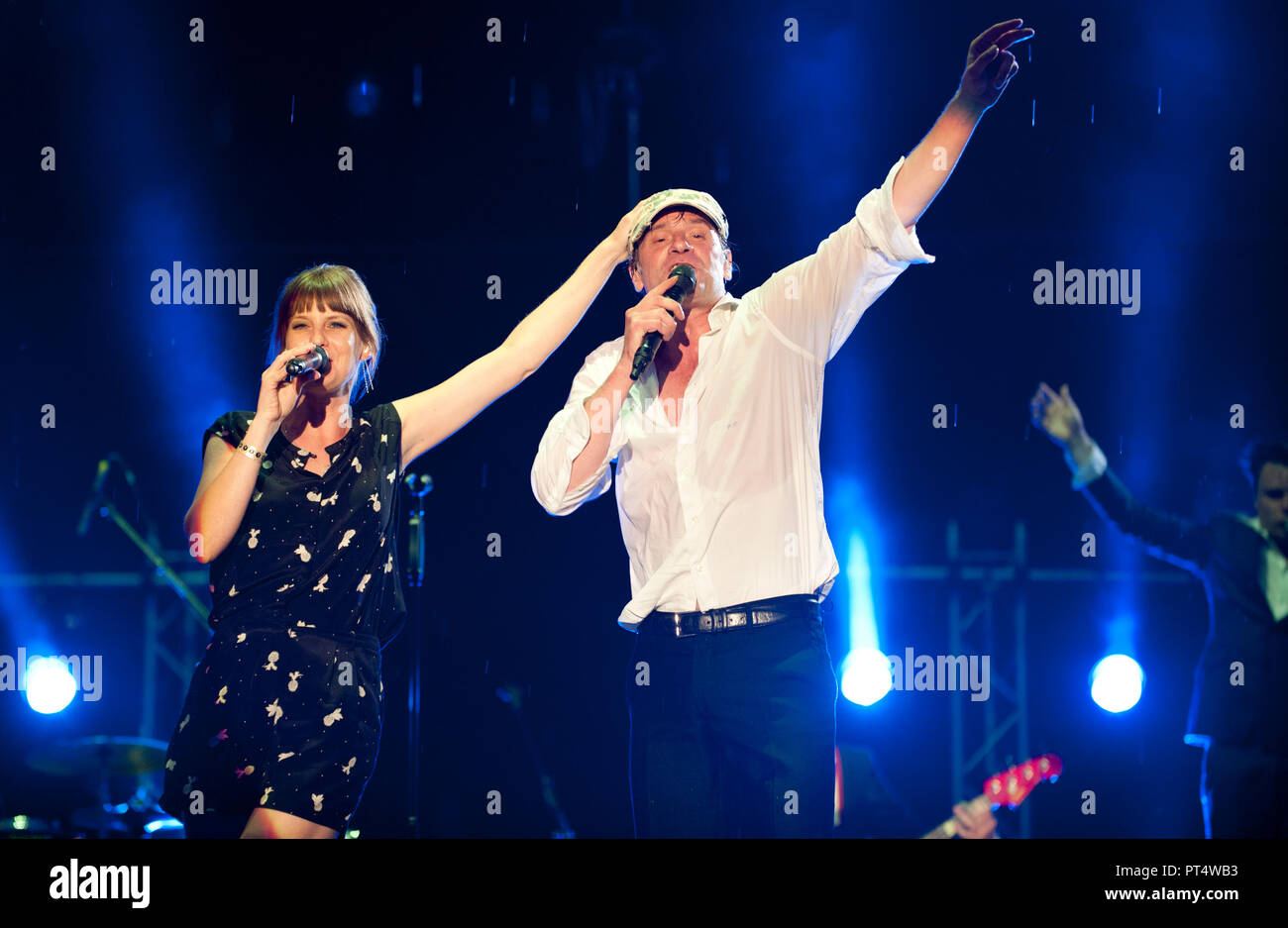 Concert of the Belgian band Daan at the Woosha festival (Belgium, 19/07 ...