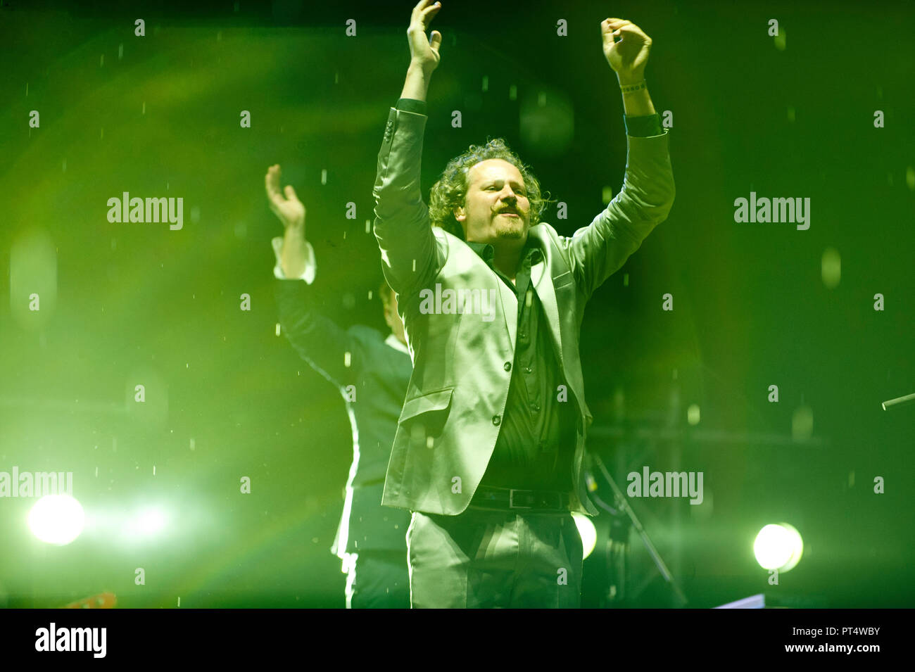 Concert of the Belgian band Daan at the Woosha festival (Belgium, 19/07 ...