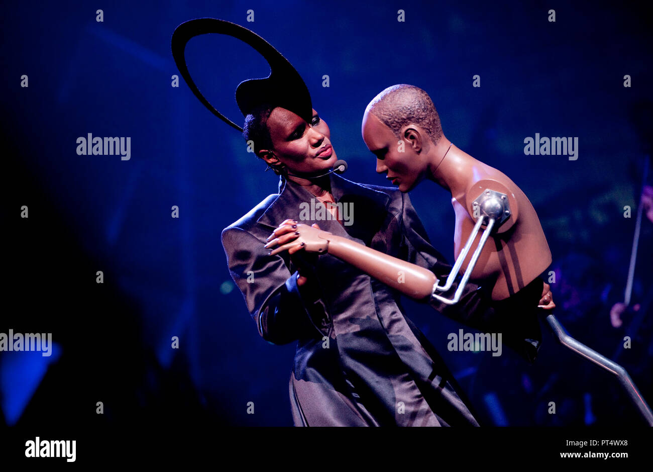Grace Jones at the Night Of The Proms concert in Antwerp (Belgium, 28 ...