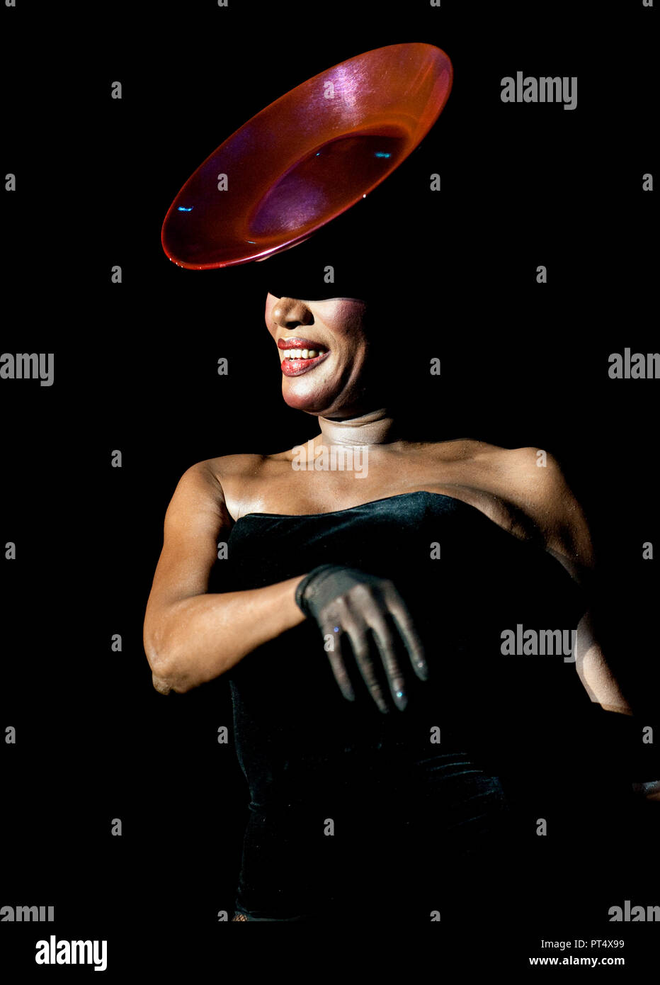 Grace Jones in concert at the Suikerrock festival in Tienen (Belgium ...