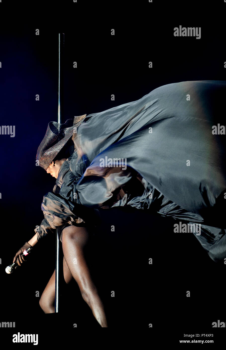 Grace Jones in concert at the Suikerrock festival in Tienen (Belgium ...