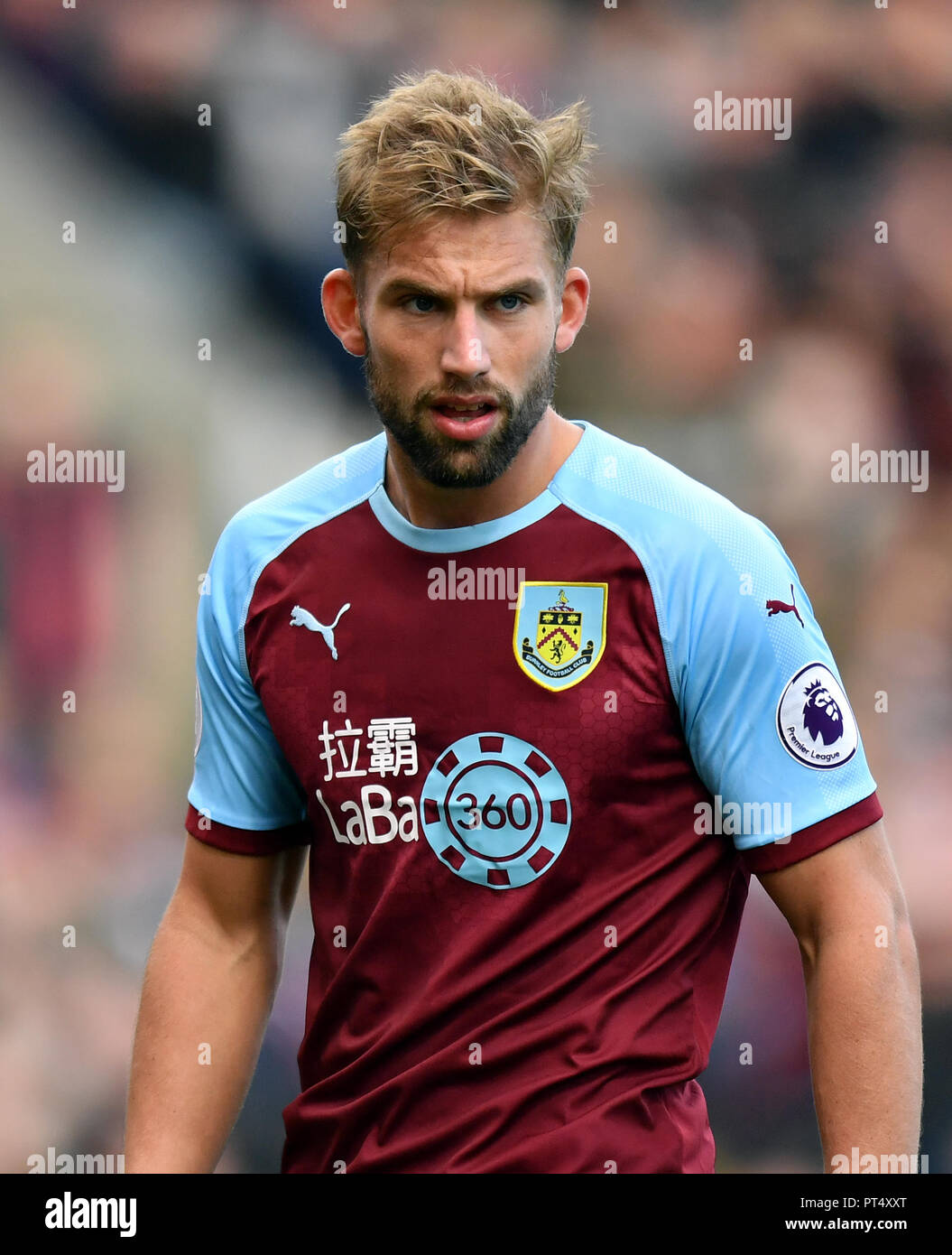 Burnley's Charlie Taylor during the Premier League match at Turf Moor ...