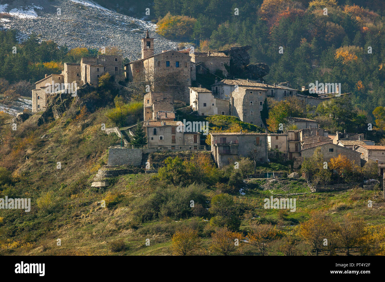At the foot of Monte Morrone, not far from the Passo di S. Leonardo ...