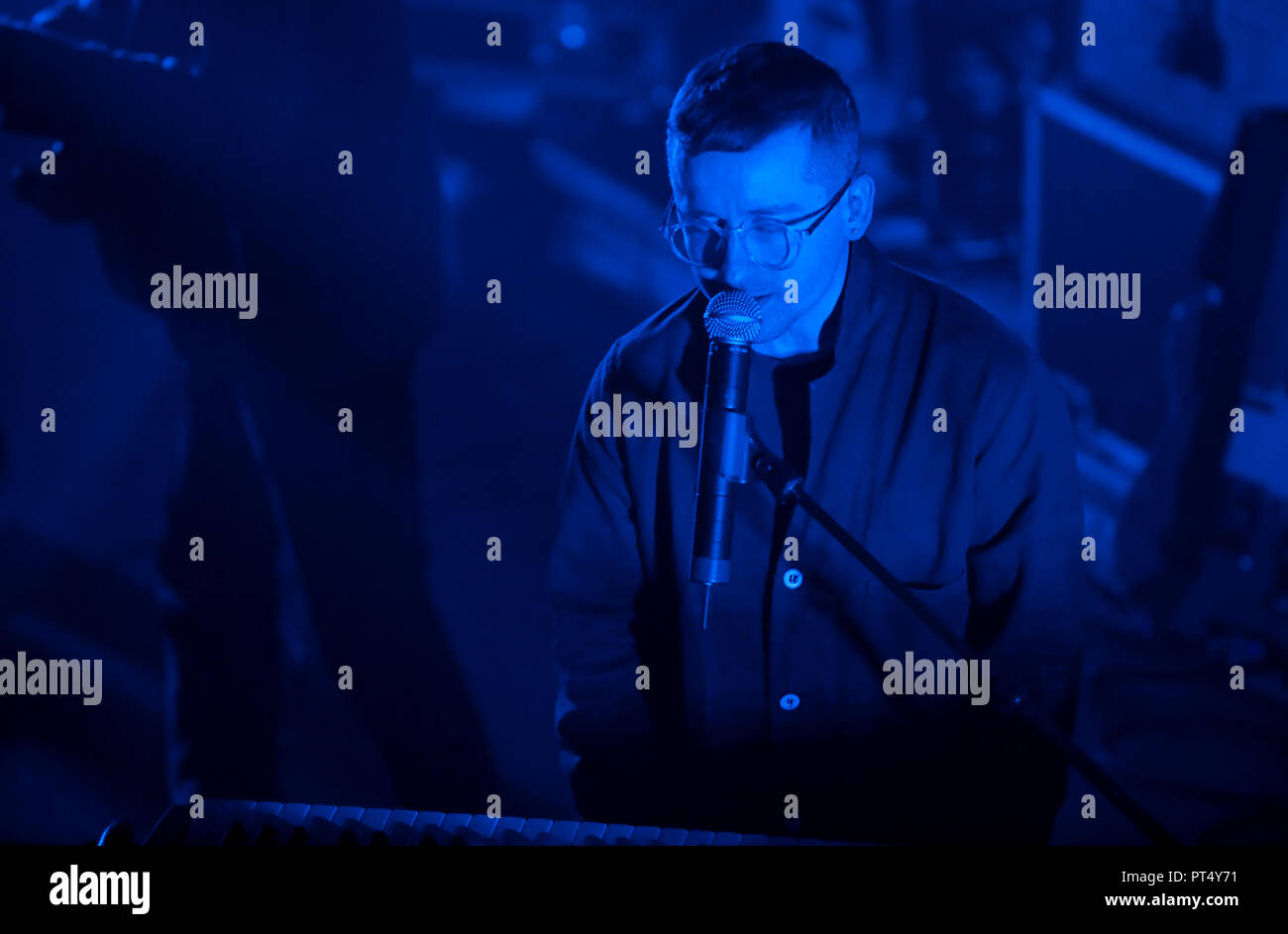 British electropop band Hot Chip in concert in the Ancienne Belgique ...