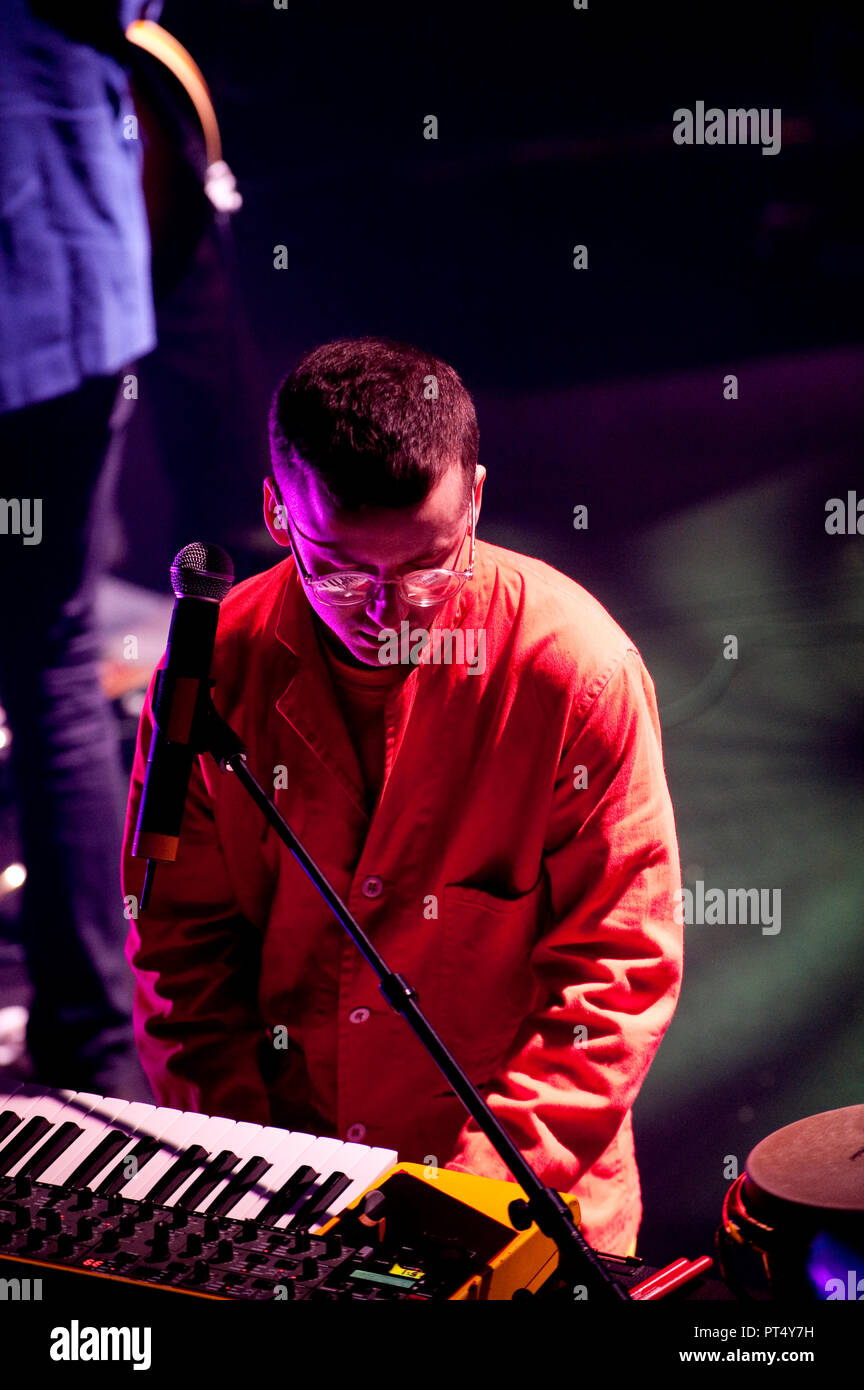 British electropop band Hot Chip in concert in the Ancienne Belgique ...