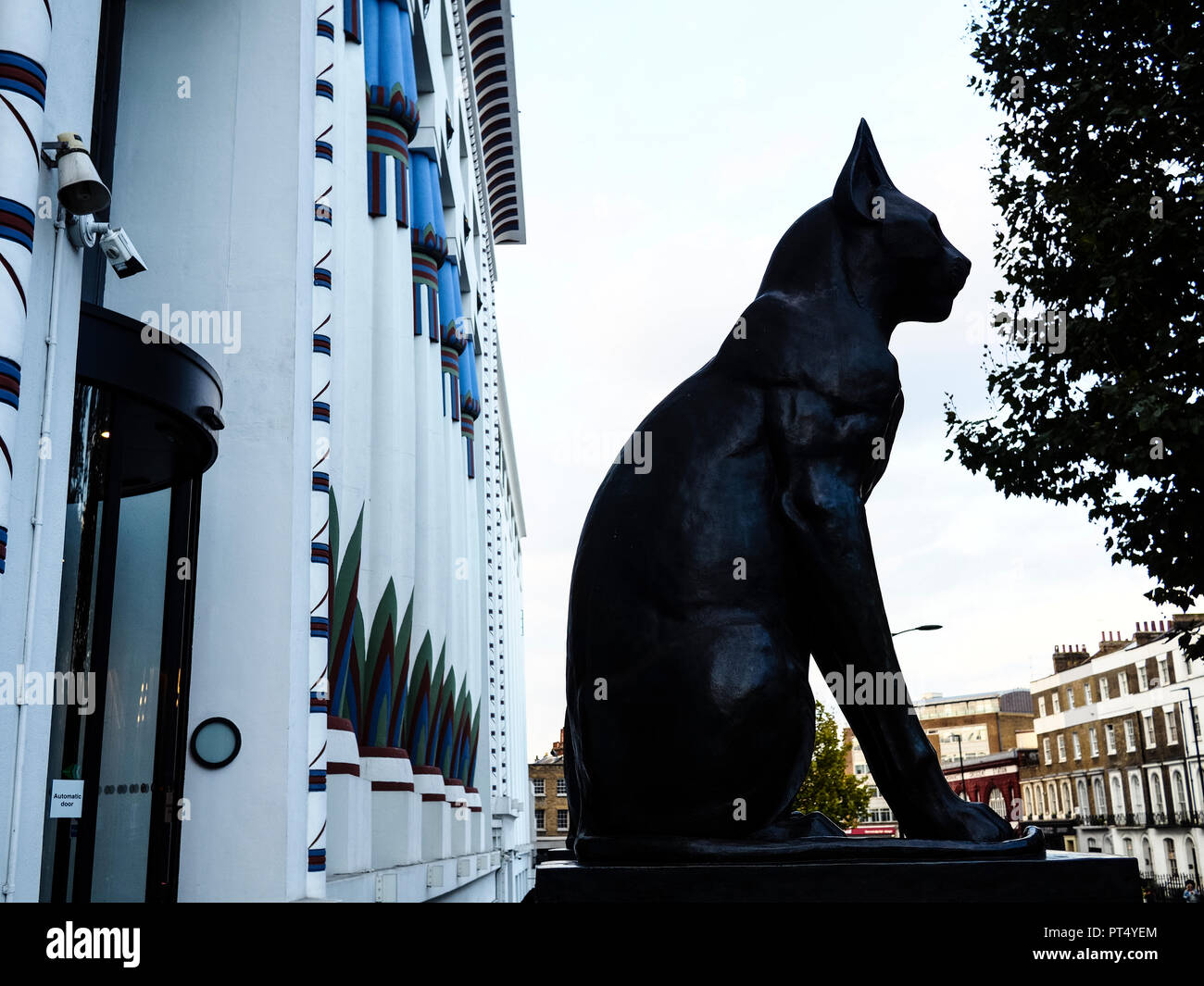 Black Cat Building Stock Photo - Alamy
