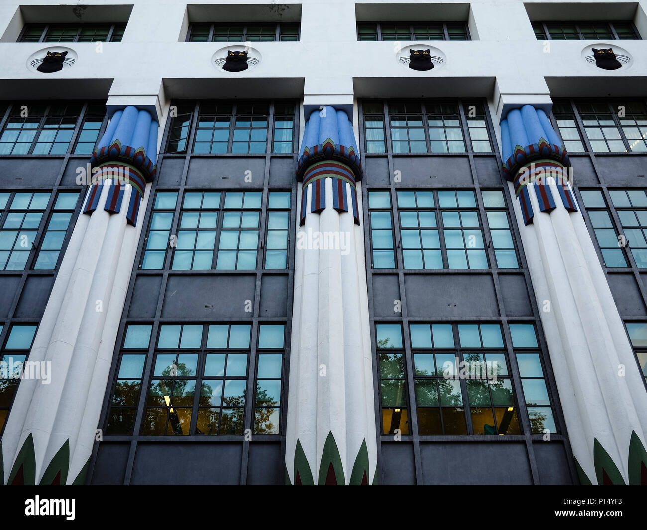 Black Cat Building Stock Photo - Alamy