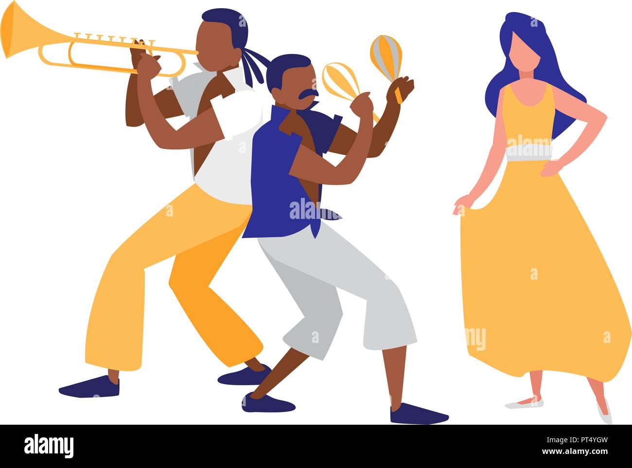 Caribbean music dance illustration hi-res stock photography and images ...