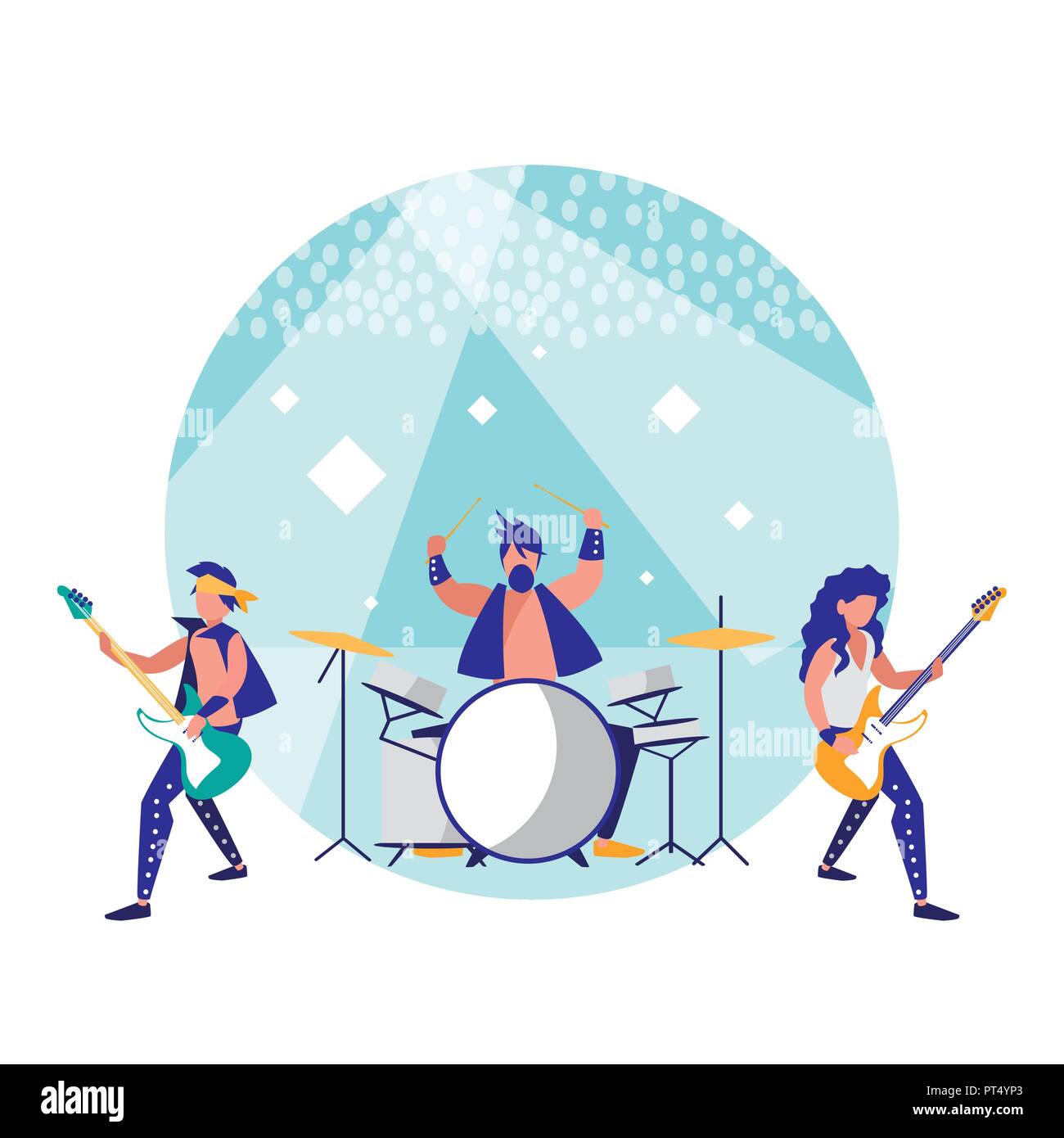 Music Band Icon Vector