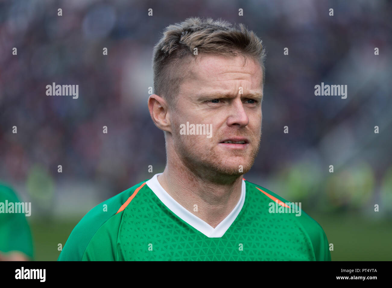 September 25th, 2018, Cork, Ireland - Damien Duff during the warm up on ...