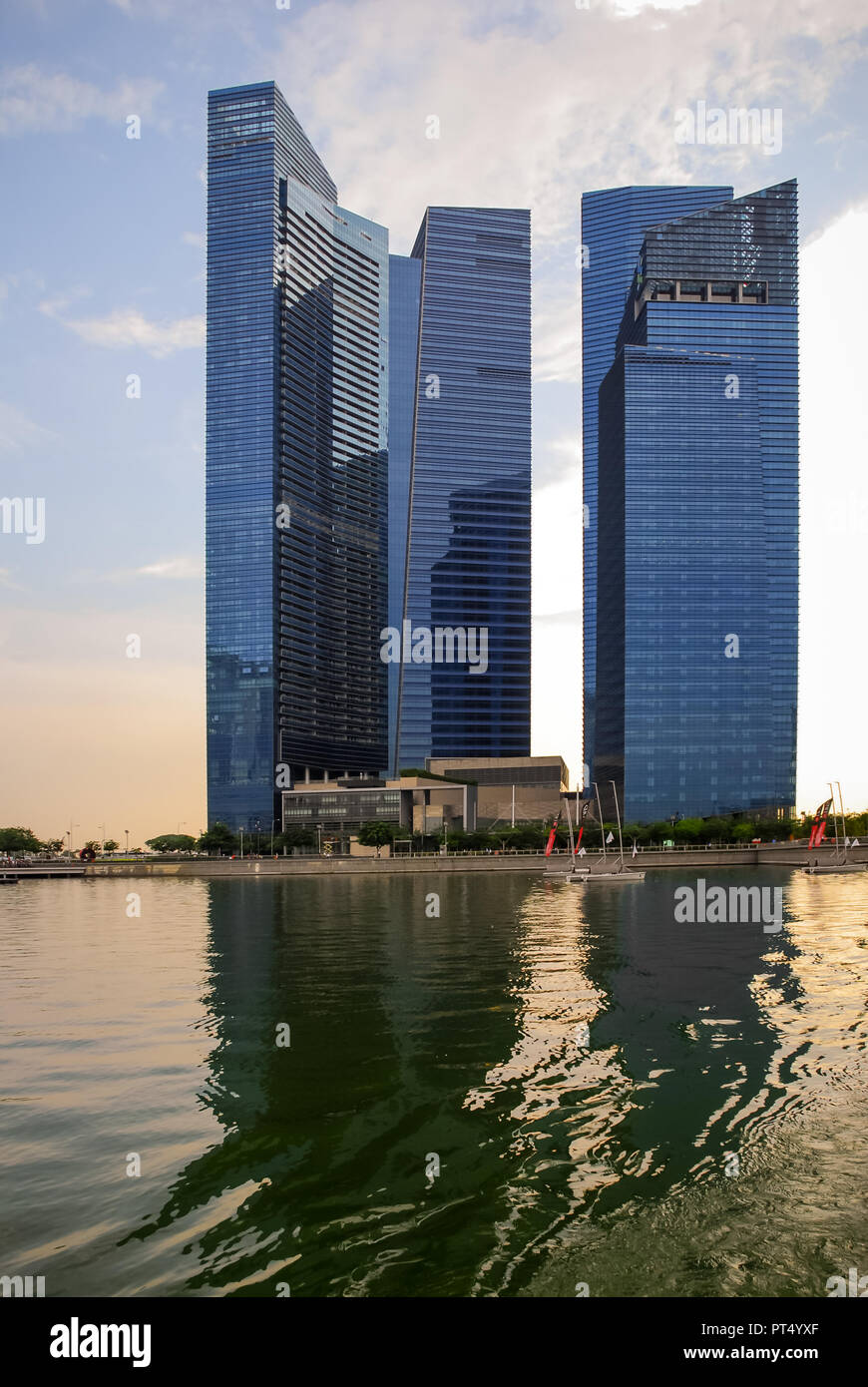 Skyscrapers on sunset Stock Photo - Alamy