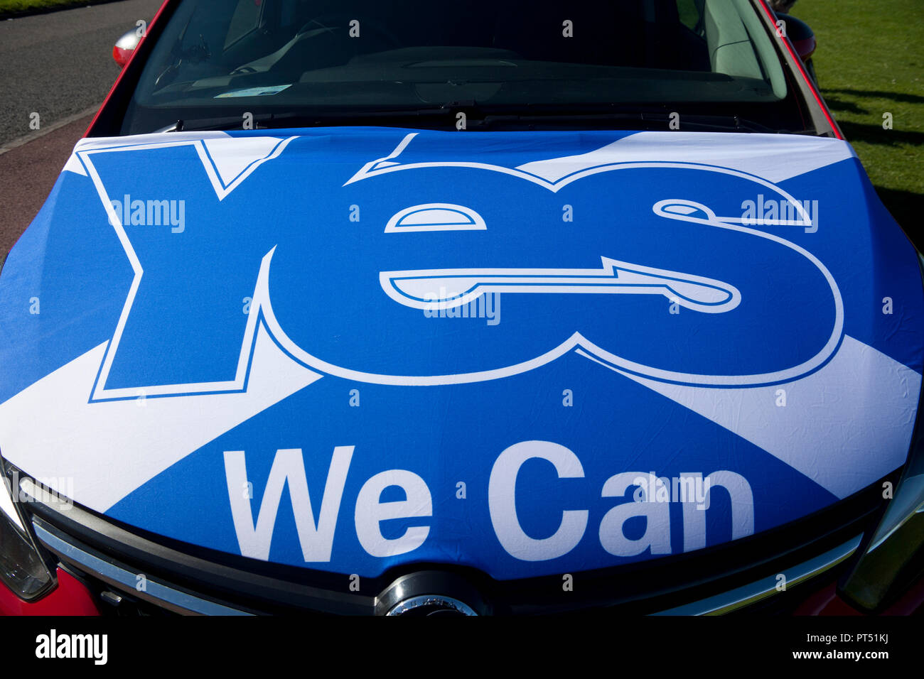 Scottish car vehicle sticker hi-res stock photography and images - Alamy