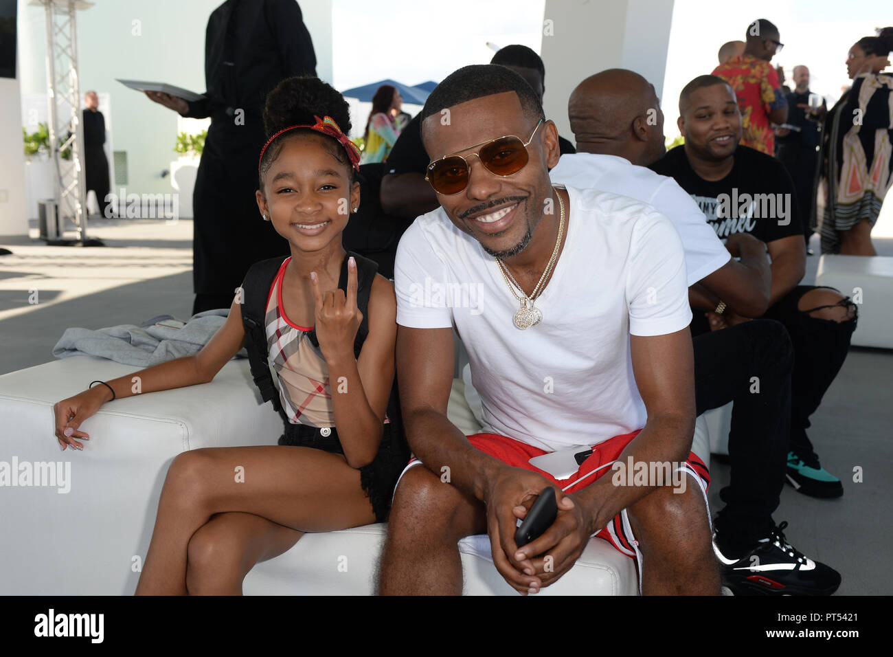 MIAMI BEACH, FL - OCTOBER 05: That Girl Lay Lay and Lil Duval pose for ...